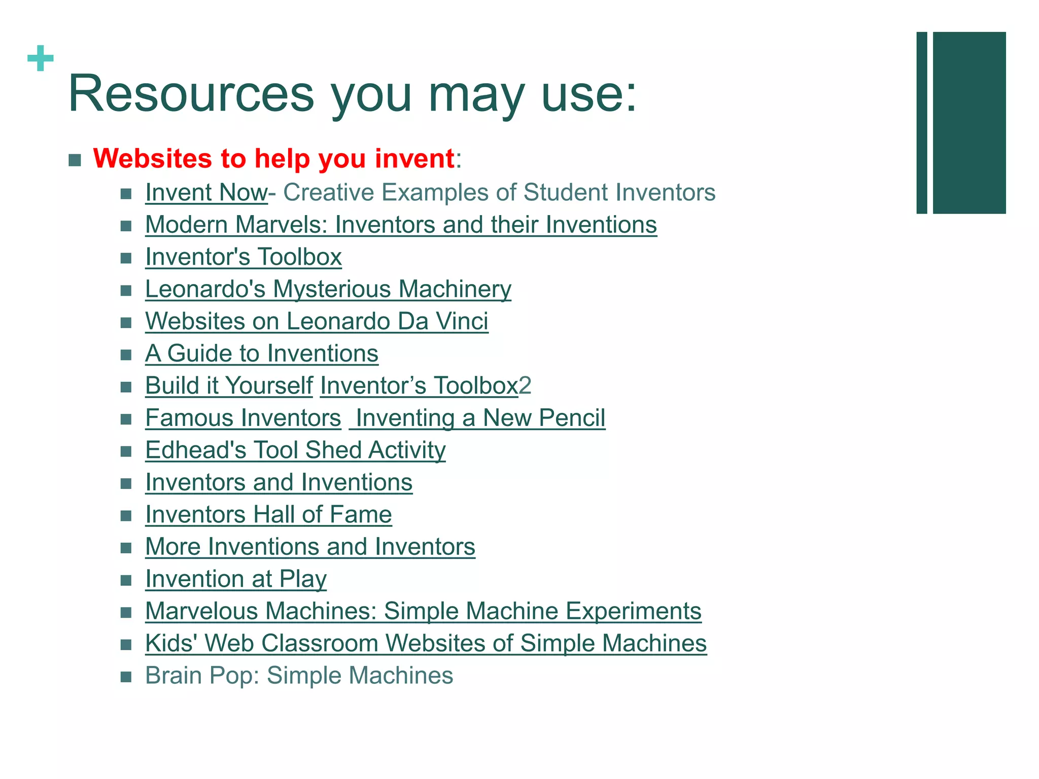 Inventionslessonplan1 | PPTX | Technology & Computing