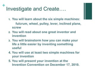 Inventionslessonplan1 | PPTX | Technology & Computing