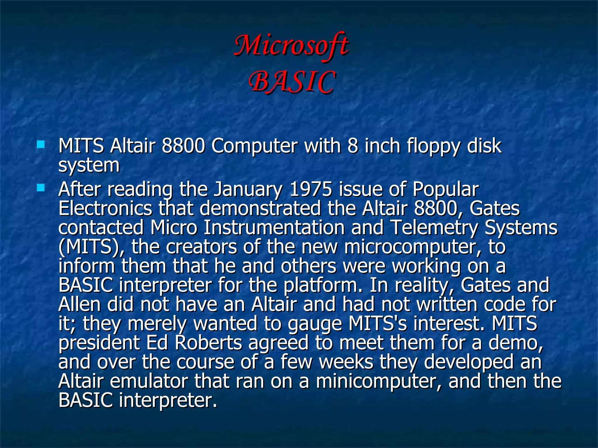 Inventions of bill gates | PPT