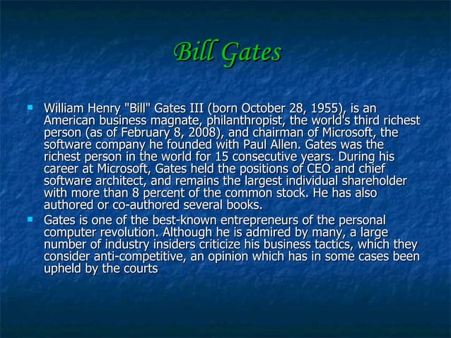 Inventions of bill gates | PPT