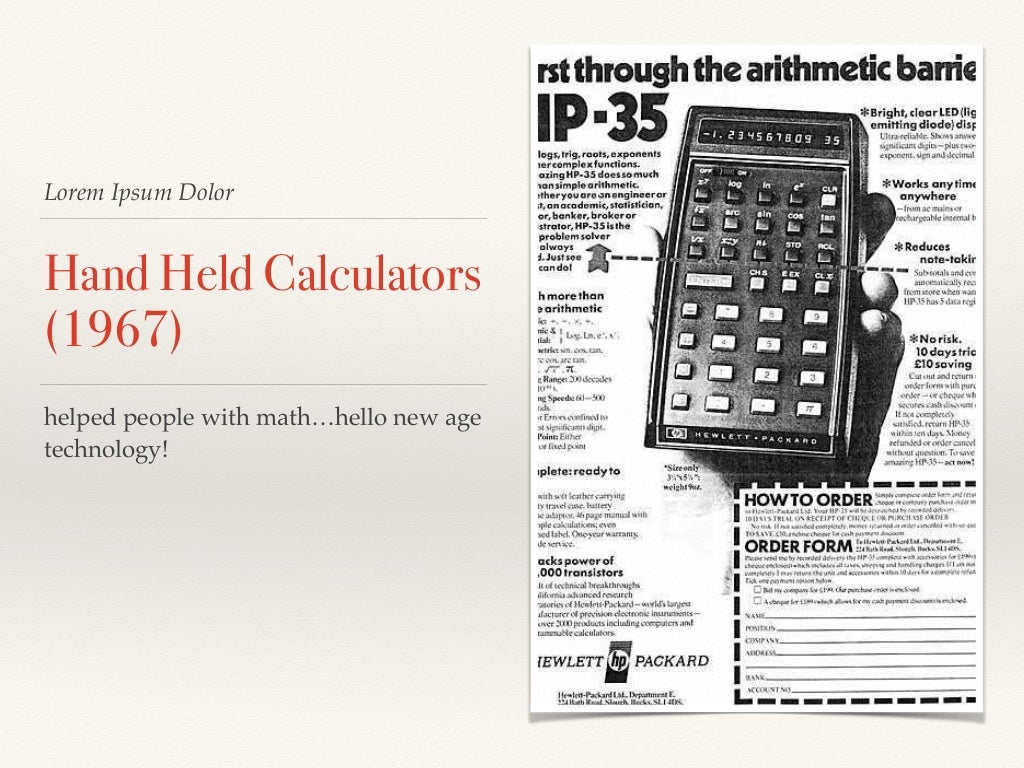 Inventions of the 1960
