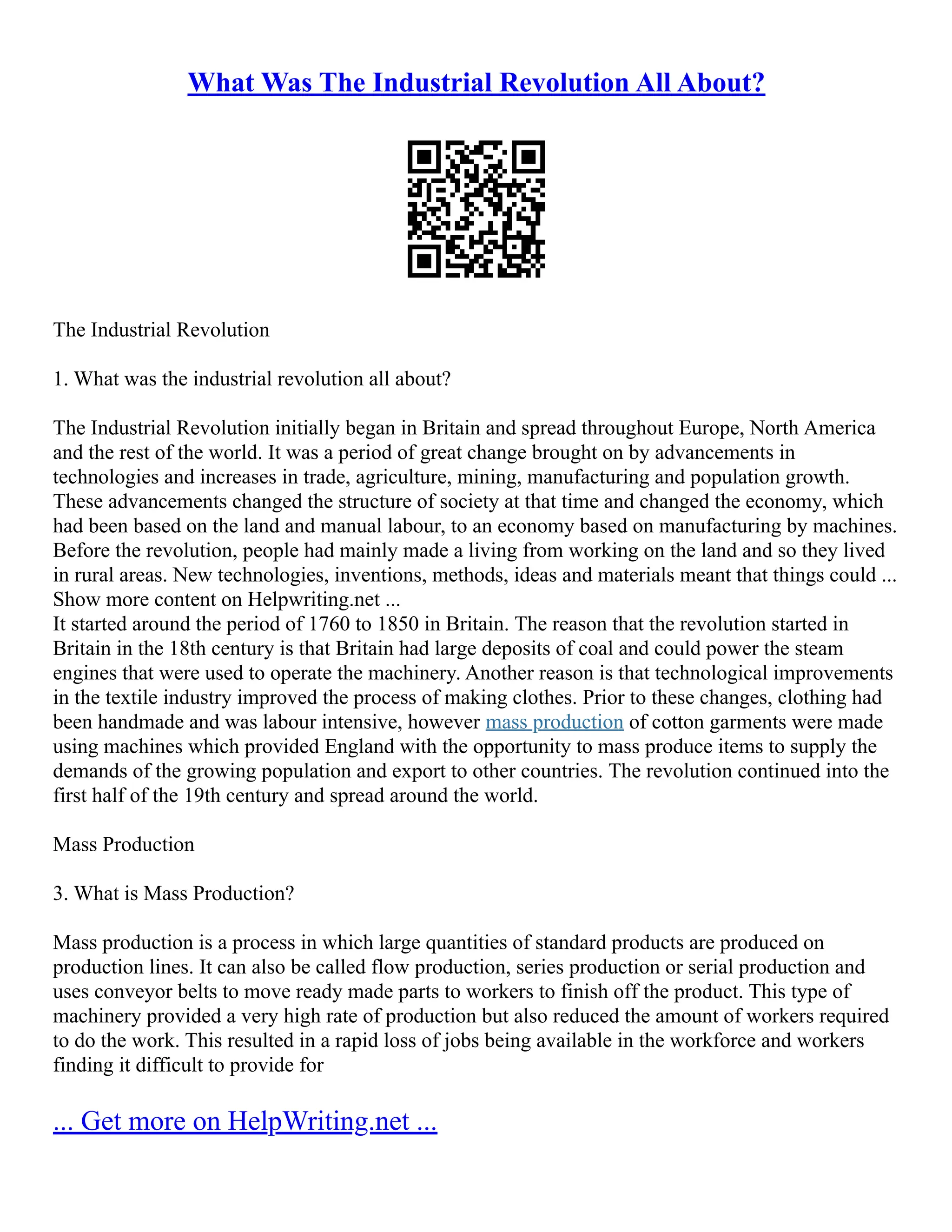 Inventions Of The Industrial Revolution | PDF