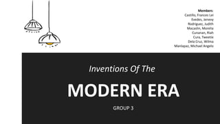 Inventions of the Modern Era | PPTX