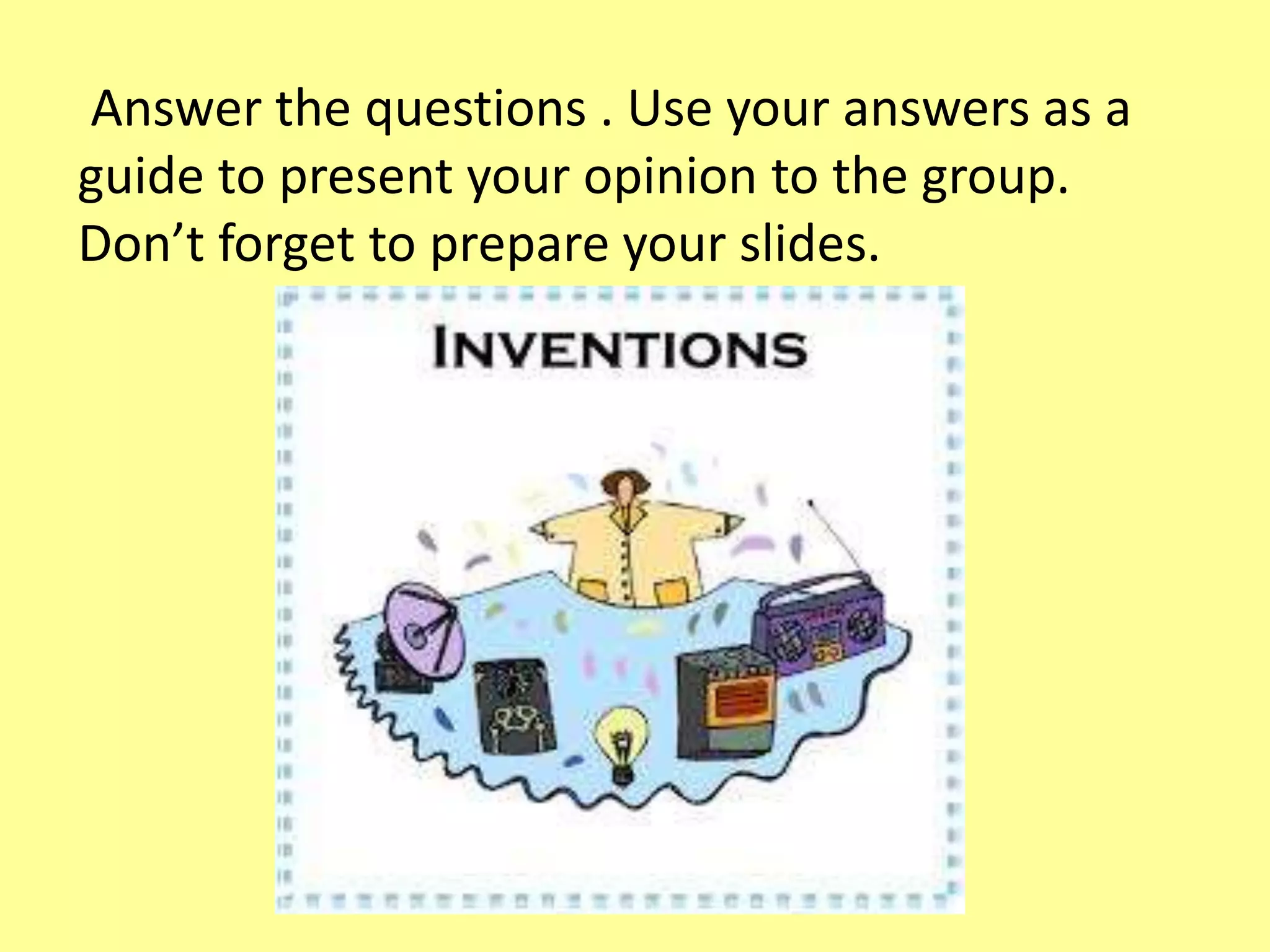 Inventions Oral Presentation | PPTX