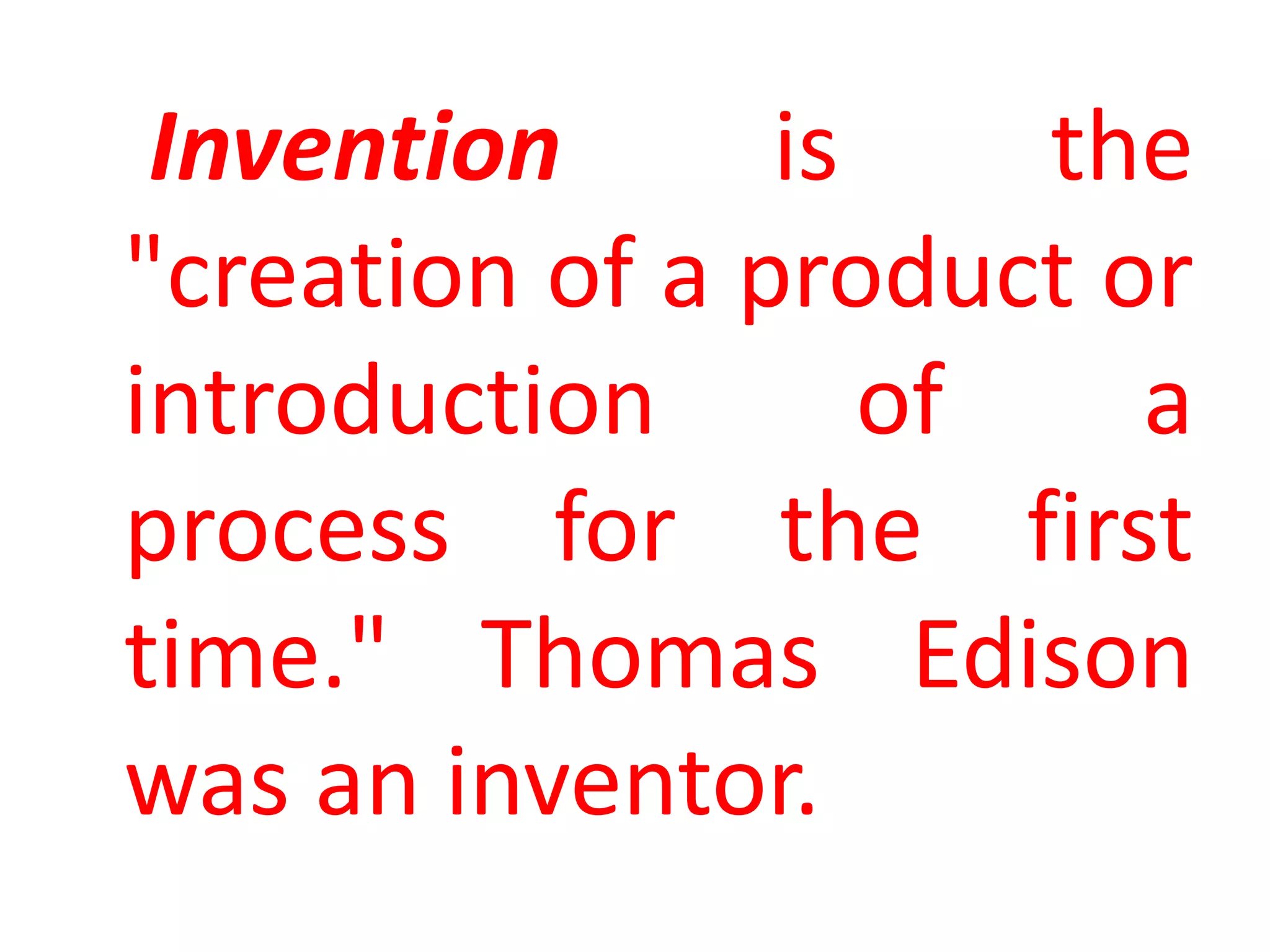 Invention vs Innovation | PPTX
