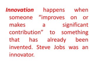 Invention vs Innovation | PPTX
