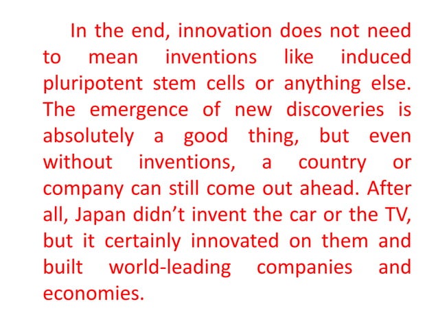 Invention vs Innovation | PPTX | Science