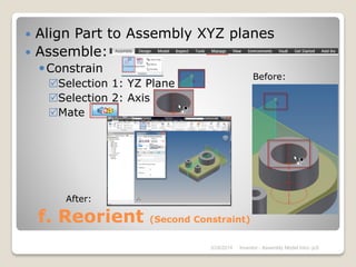 Inventor assembly modeling explicaciones | PDF