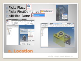 Inventor assembly modeling explicaciones | PDF
