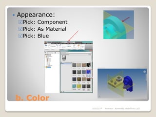 Inventor assembly modeling explicaciones | PDF