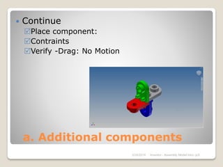 Inventor assembly modeling explicaciones | PDF