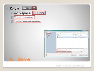 Inventor assembly modeling explicaciones | PDF
