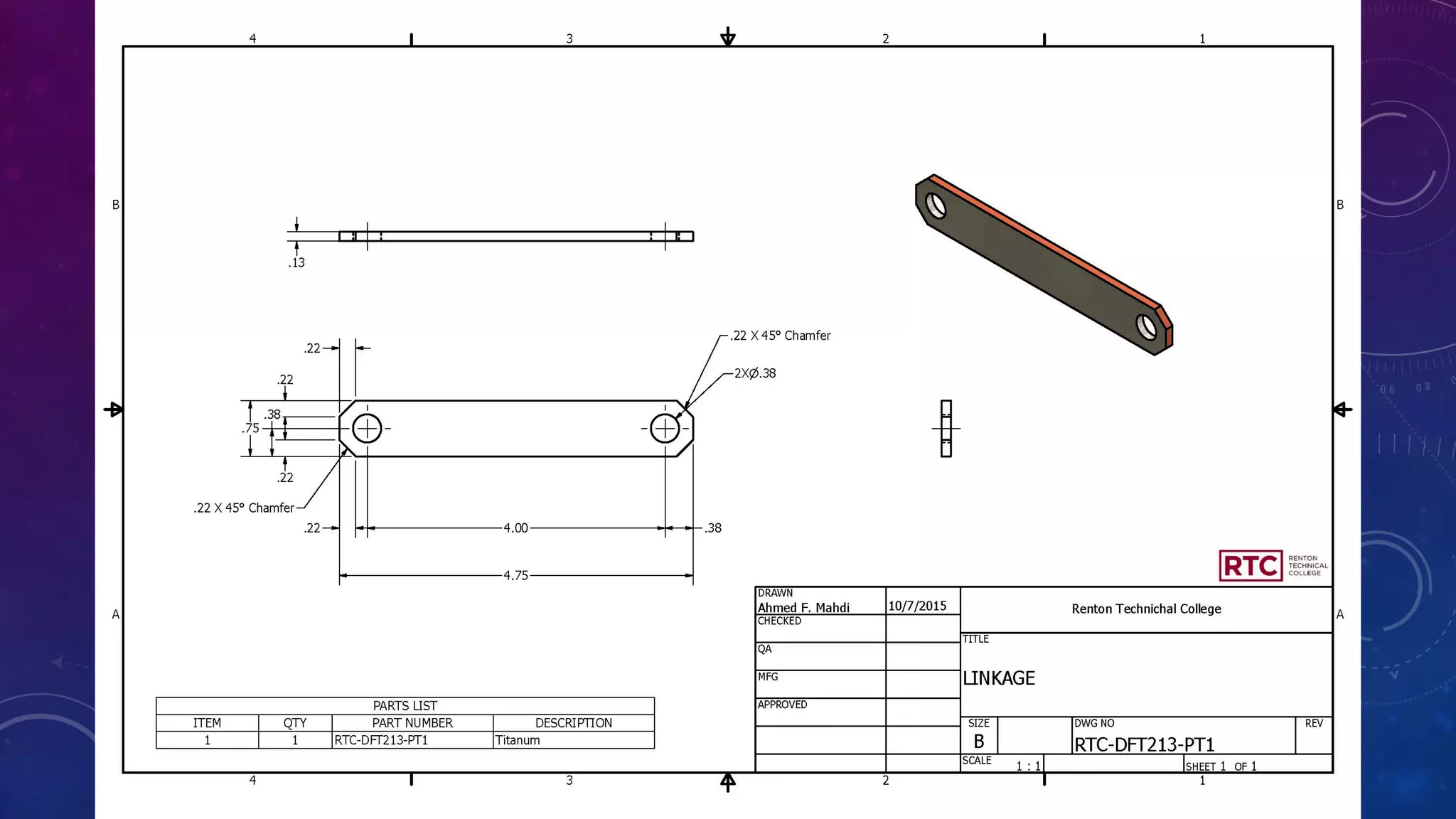 Inventor and AutoCAD Portfolio | PDF