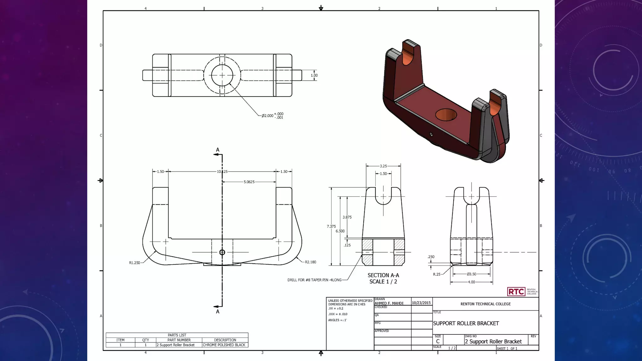 Inventor and AutoCAD Portfolio | PDF
