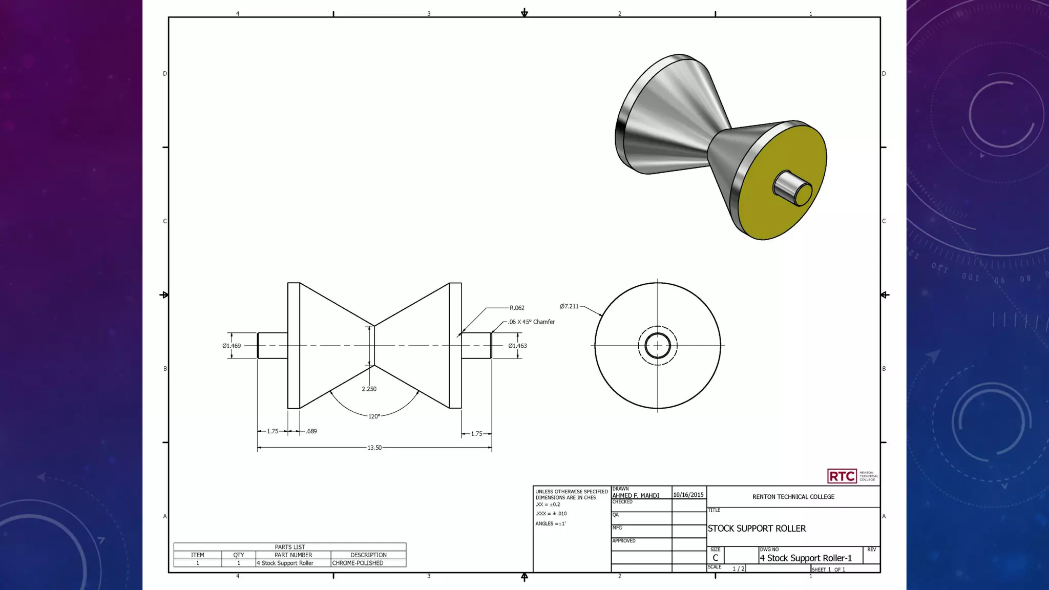 Inventor and AutoCAD Portfolio | PDF