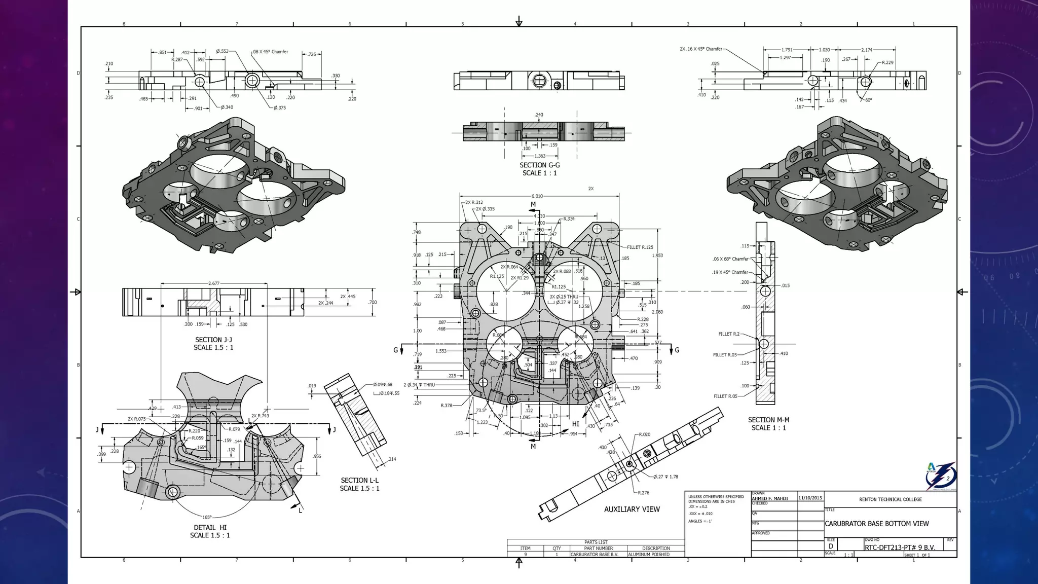 Inventor and AutoCAD Portfolio | PDF