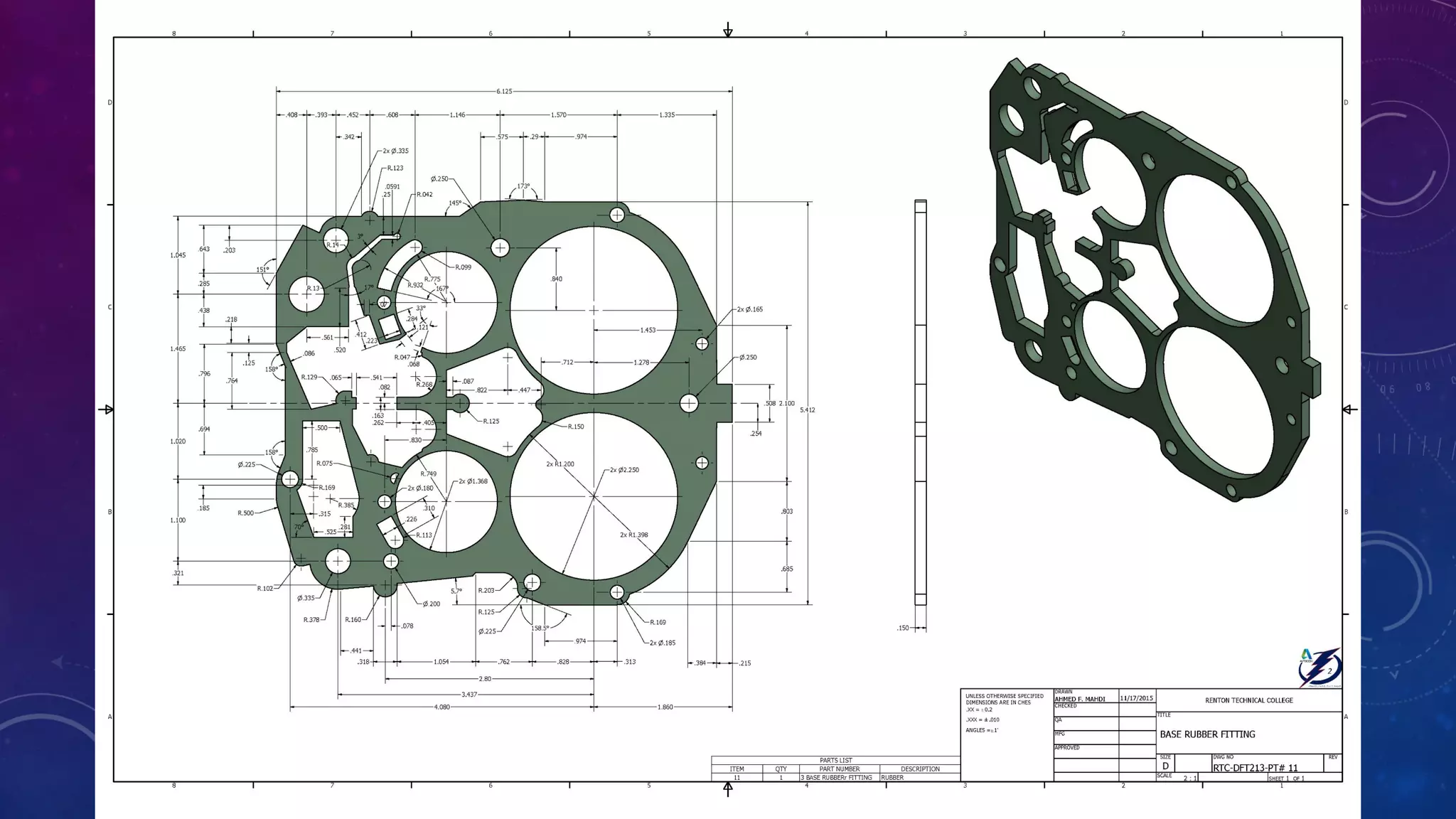 Inventor and AutoCAD Portfolio | PDF