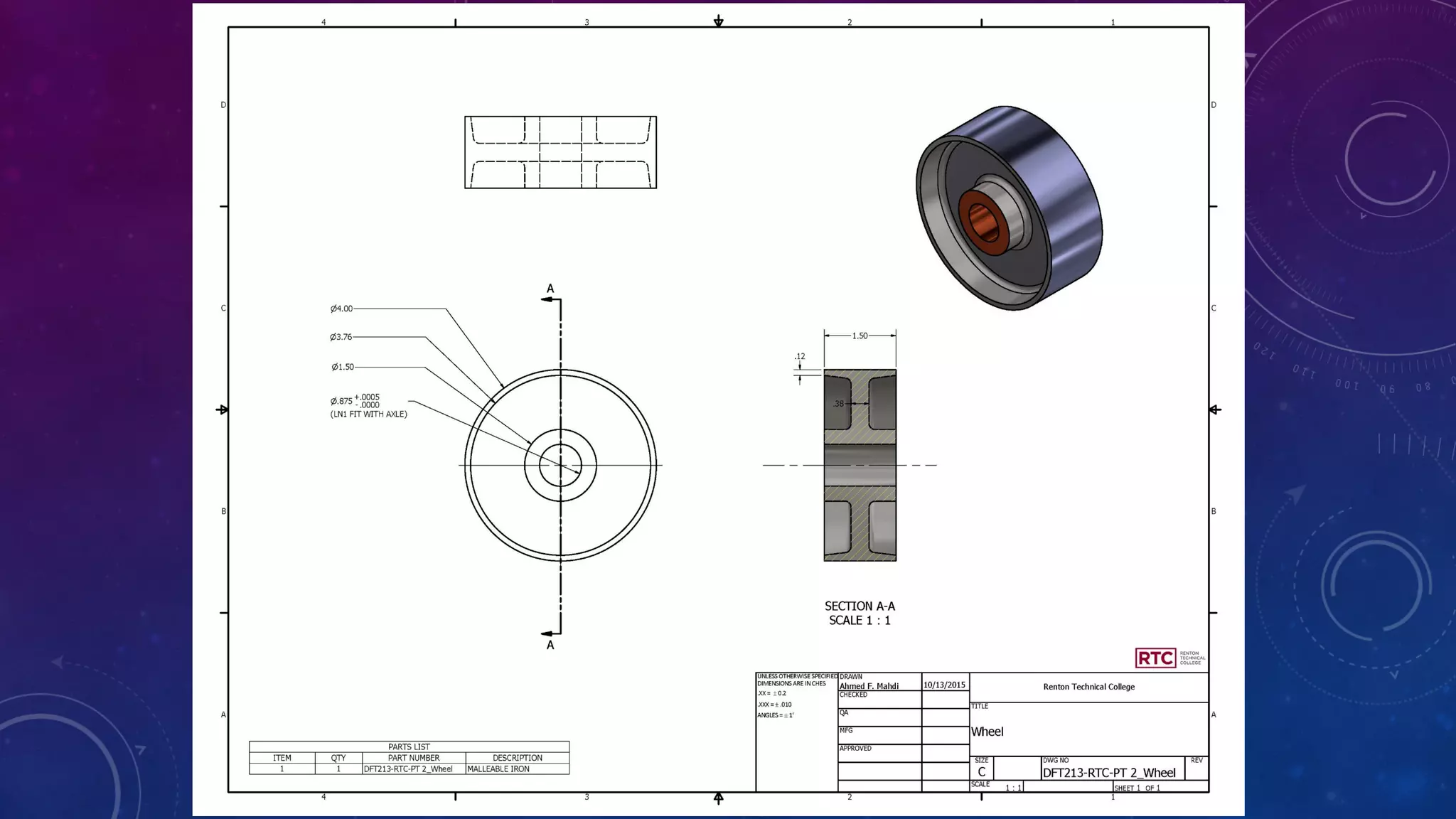 Inventor and AutoCAD Portfolio | PDF