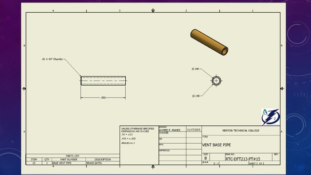 Inventor and AutoCAD Portfolio | PDF