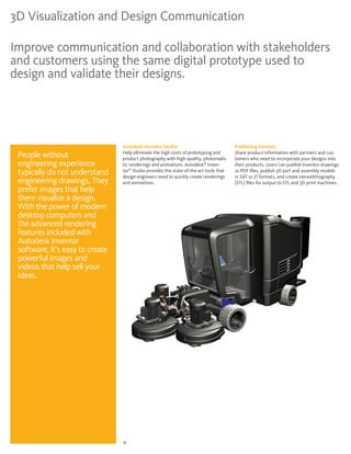 Inventor 2011 Detail Brochure | PDF | Graphics Software | Computer ...