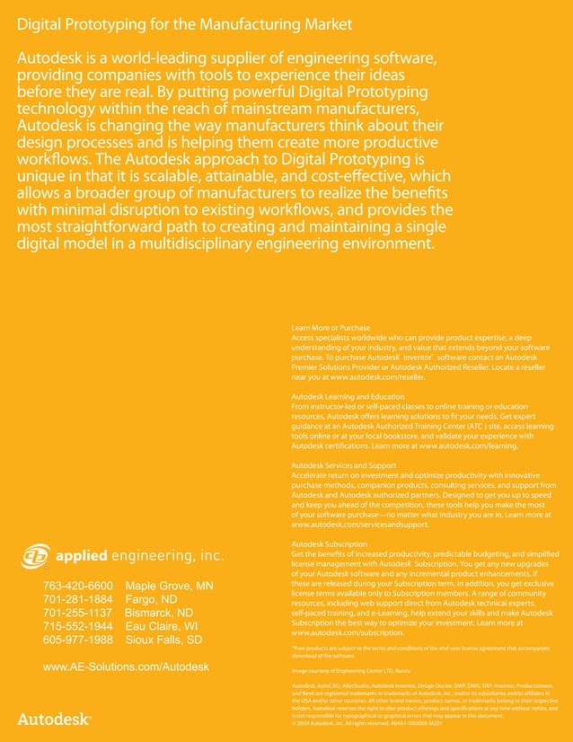 Inventor 2011 Detail Brochure | PDF | Graphics Software | Computer ...