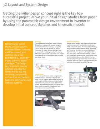 Inventor 2011 Detail Brochure | PDF | Graphics Software | Computer Software and Applications