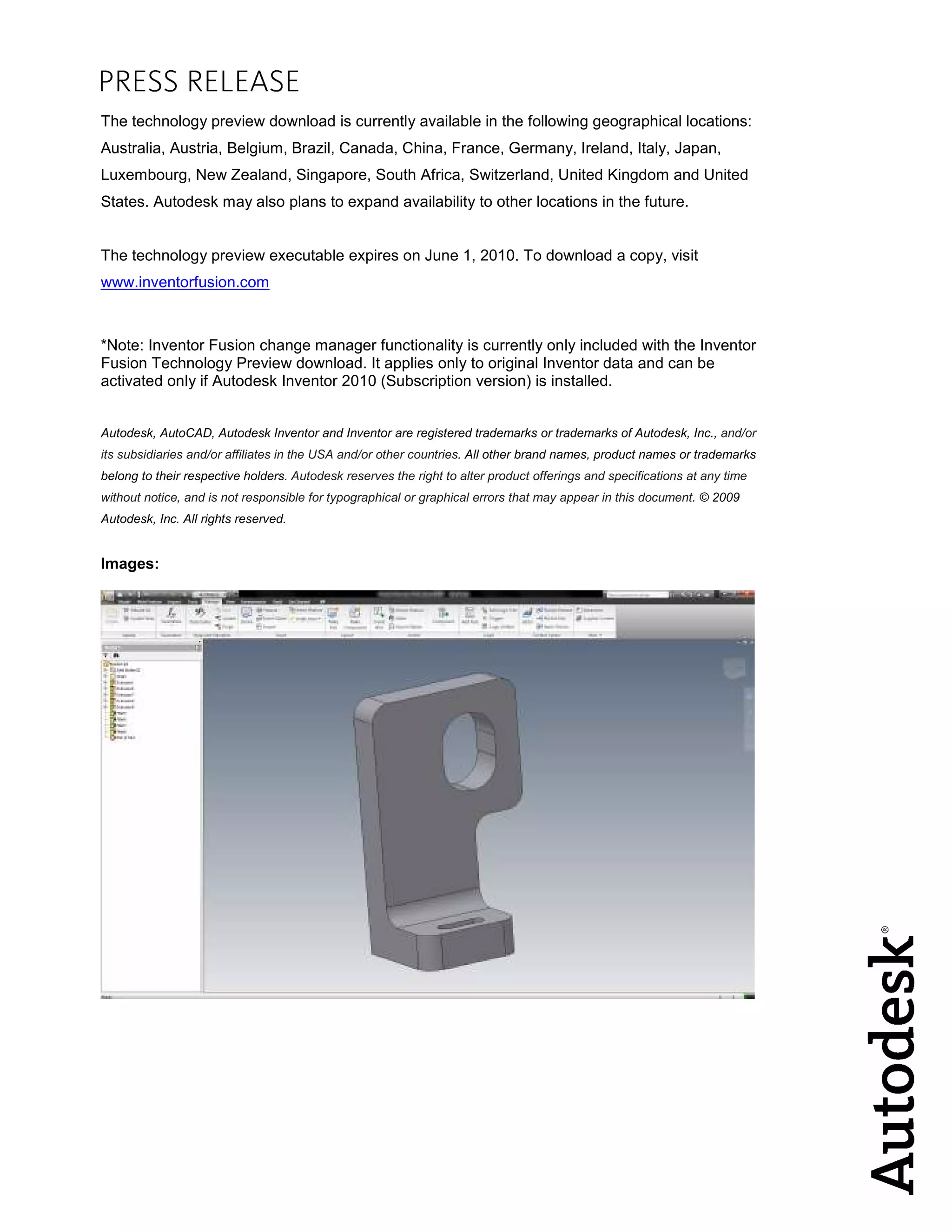 Autodesk Labs’ Inventor Fusion Technology – GMLYP