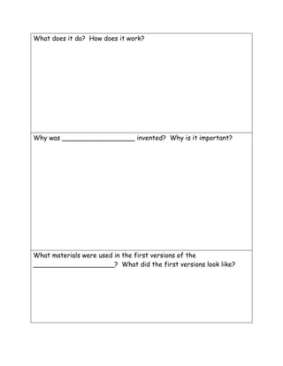 Inventor graphic organizer | PDF