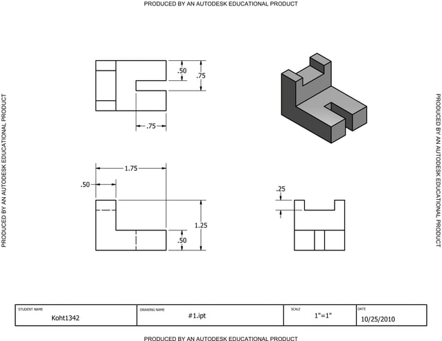 Inventor multi view problems | PDF