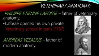Inventors and fathers in veterinary, History of Veterinary science | PPTX