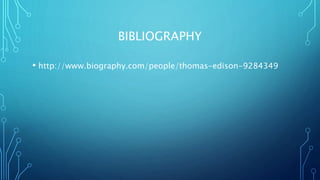 Inventor - Thomas Alva Edison | PPT