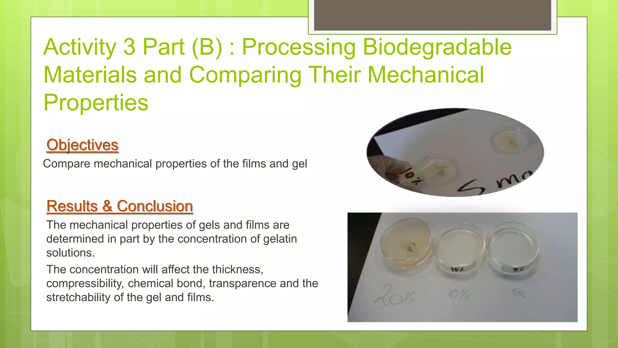 Biodegradable, Bio-Plastic Banana Peels IDM12 | PPTX