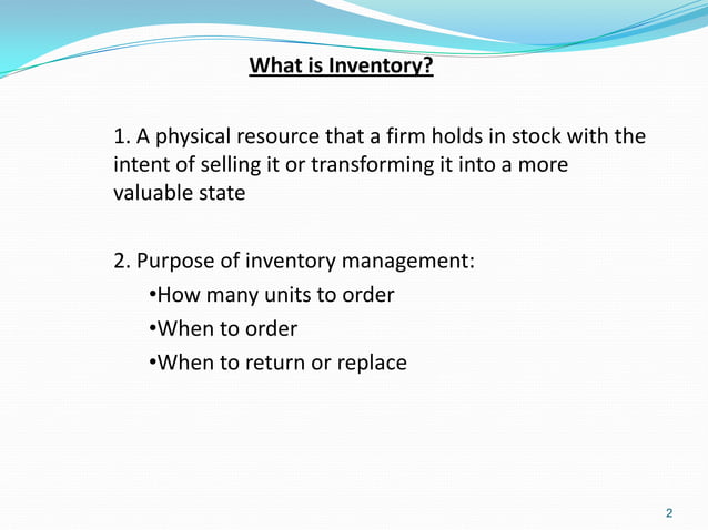 Inventory | PPTX