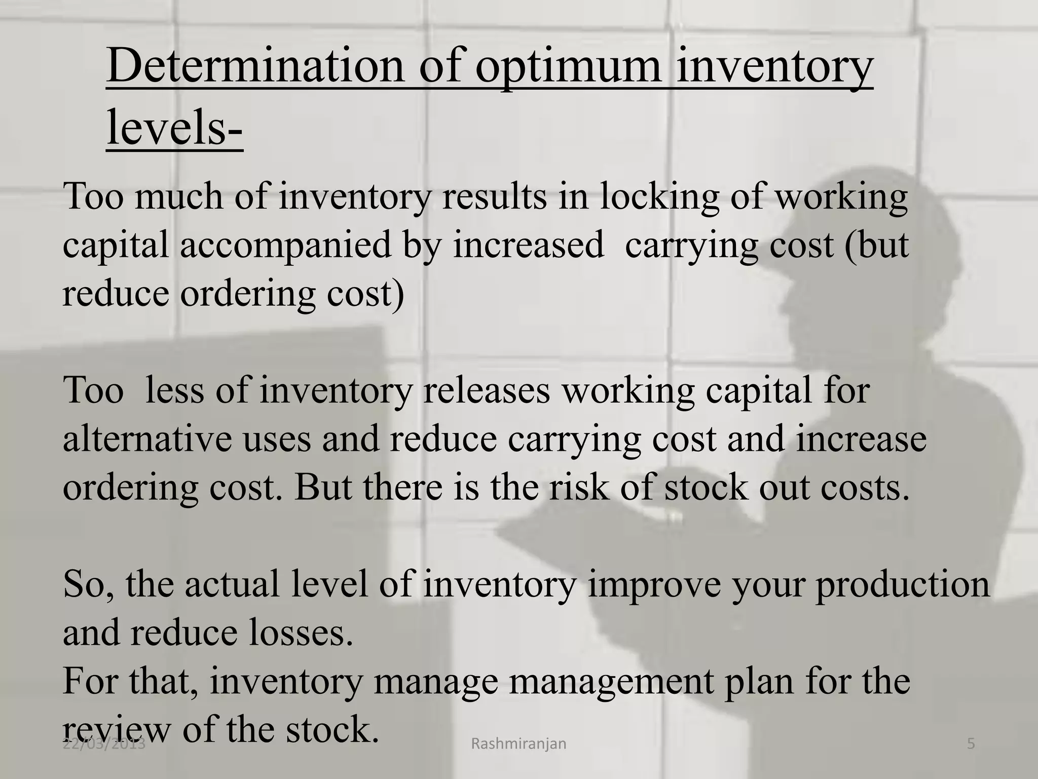 Process of Inventory management & control | PPTX