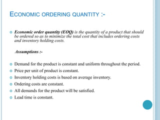 cost Inventory | PPTX
