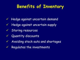Inventory control | PPT