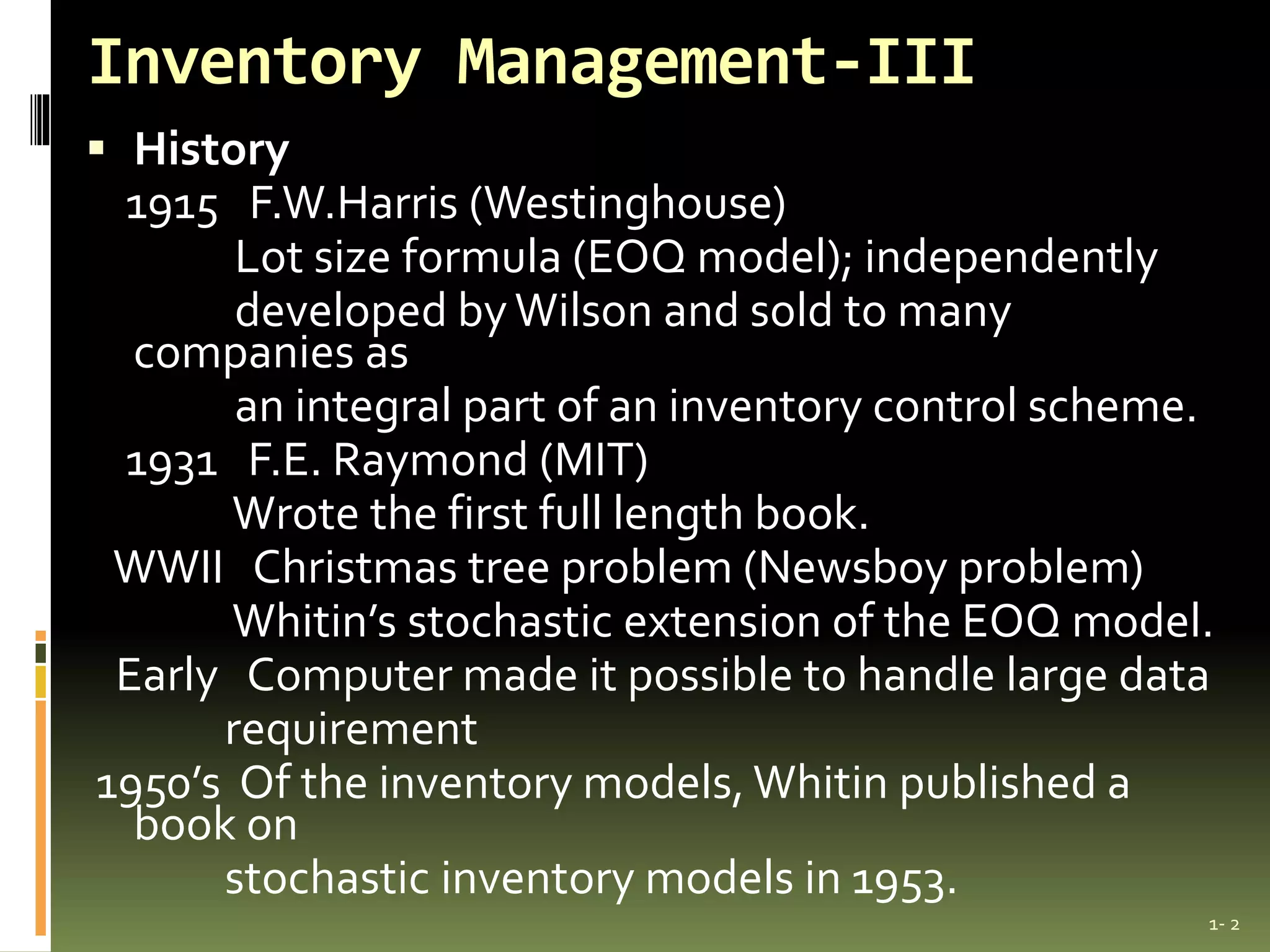 Inventory | PPTX