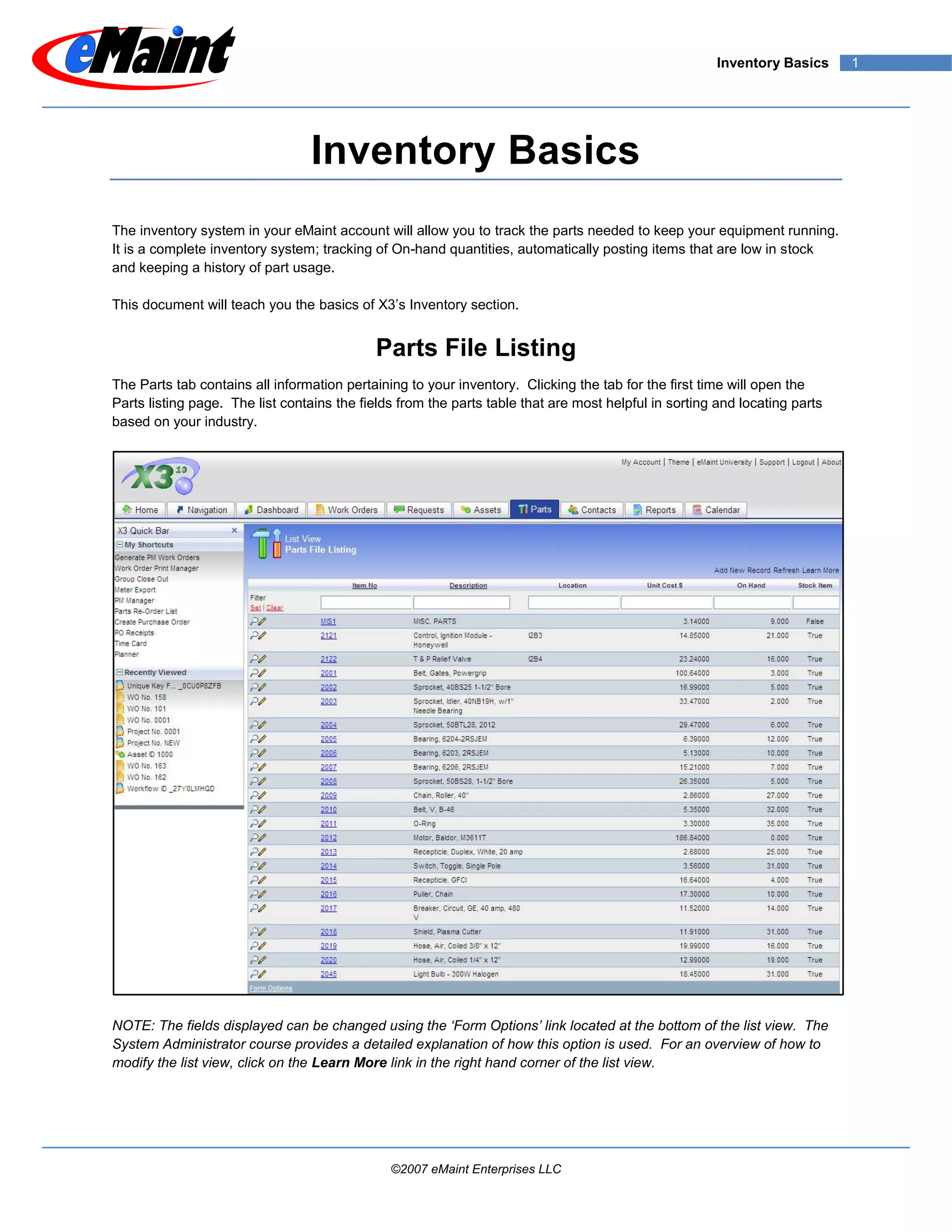 Inventory Basics | PDF | Computing | Technology & Computing