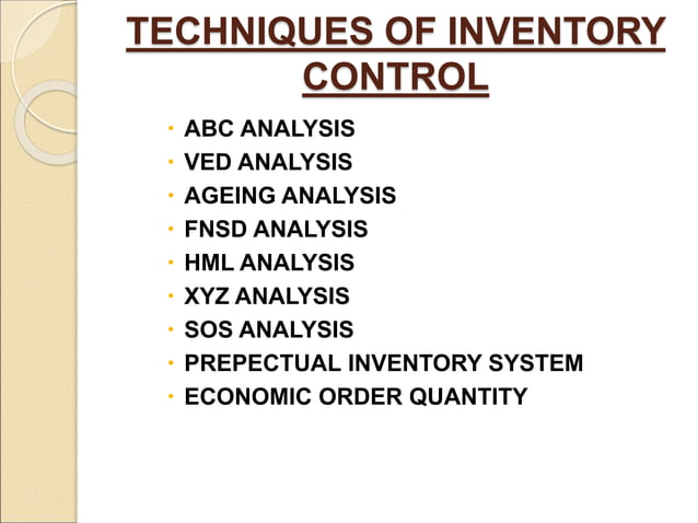 inventory-control in the hospital and role of nurse administrator | PPT ...