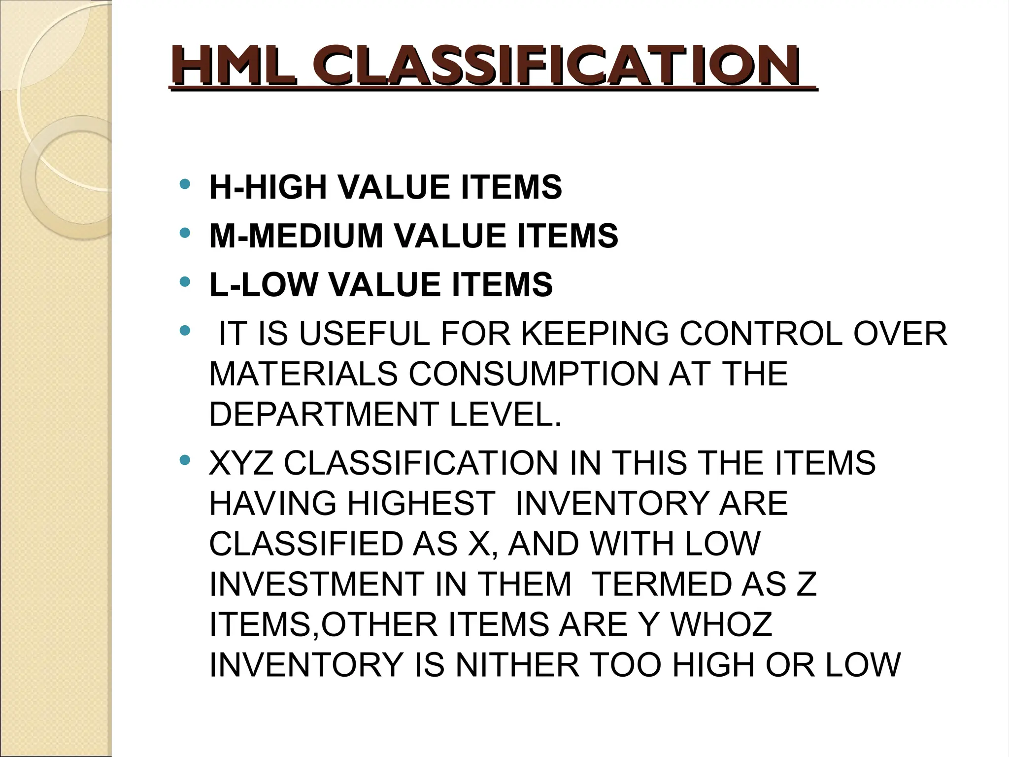 inventory-control presentation details ppt | PPT