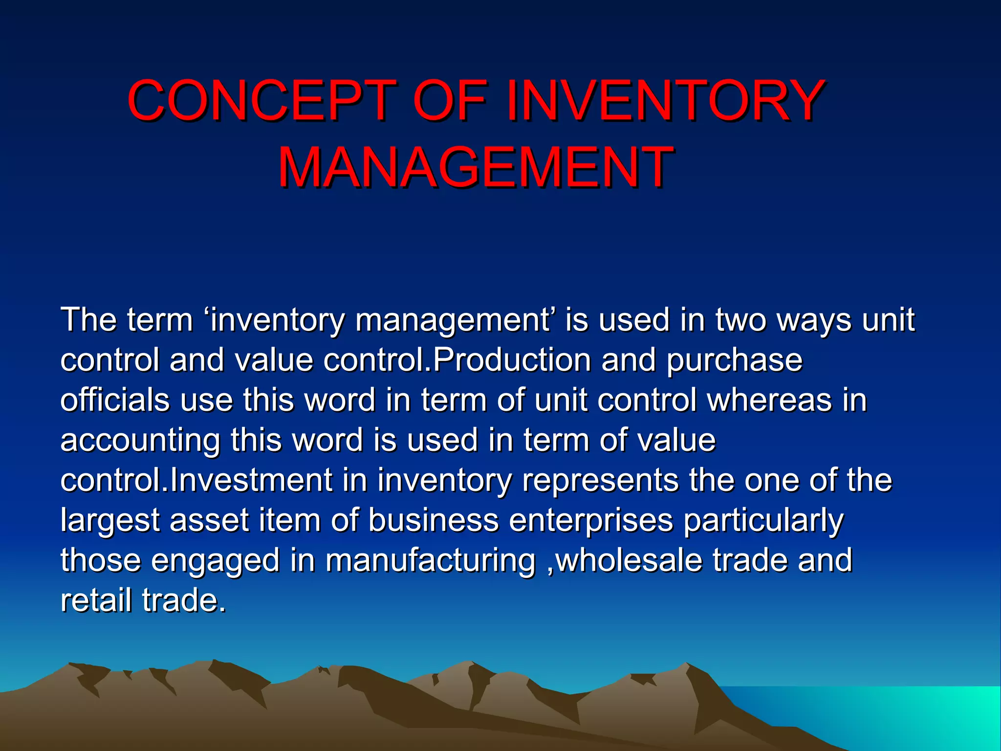 Inventory Management | PPT