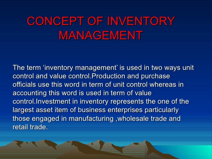 Inventory Management