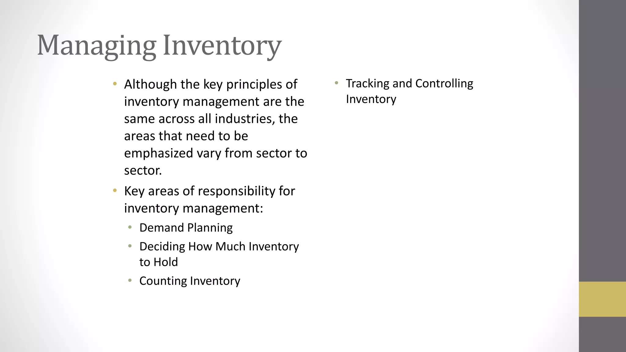 Inventory-Management Group 7.pptx | Logistics | Business