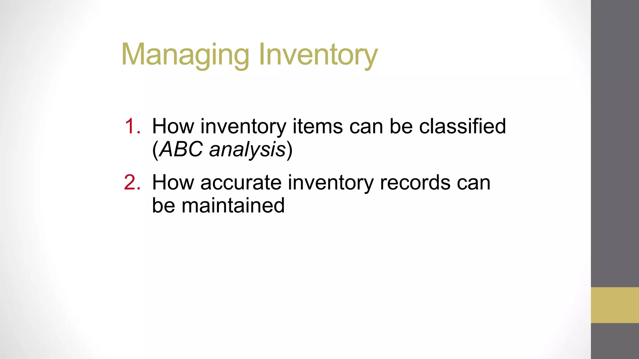 Inventory-Management Group 7.pptx | Logistics | Business