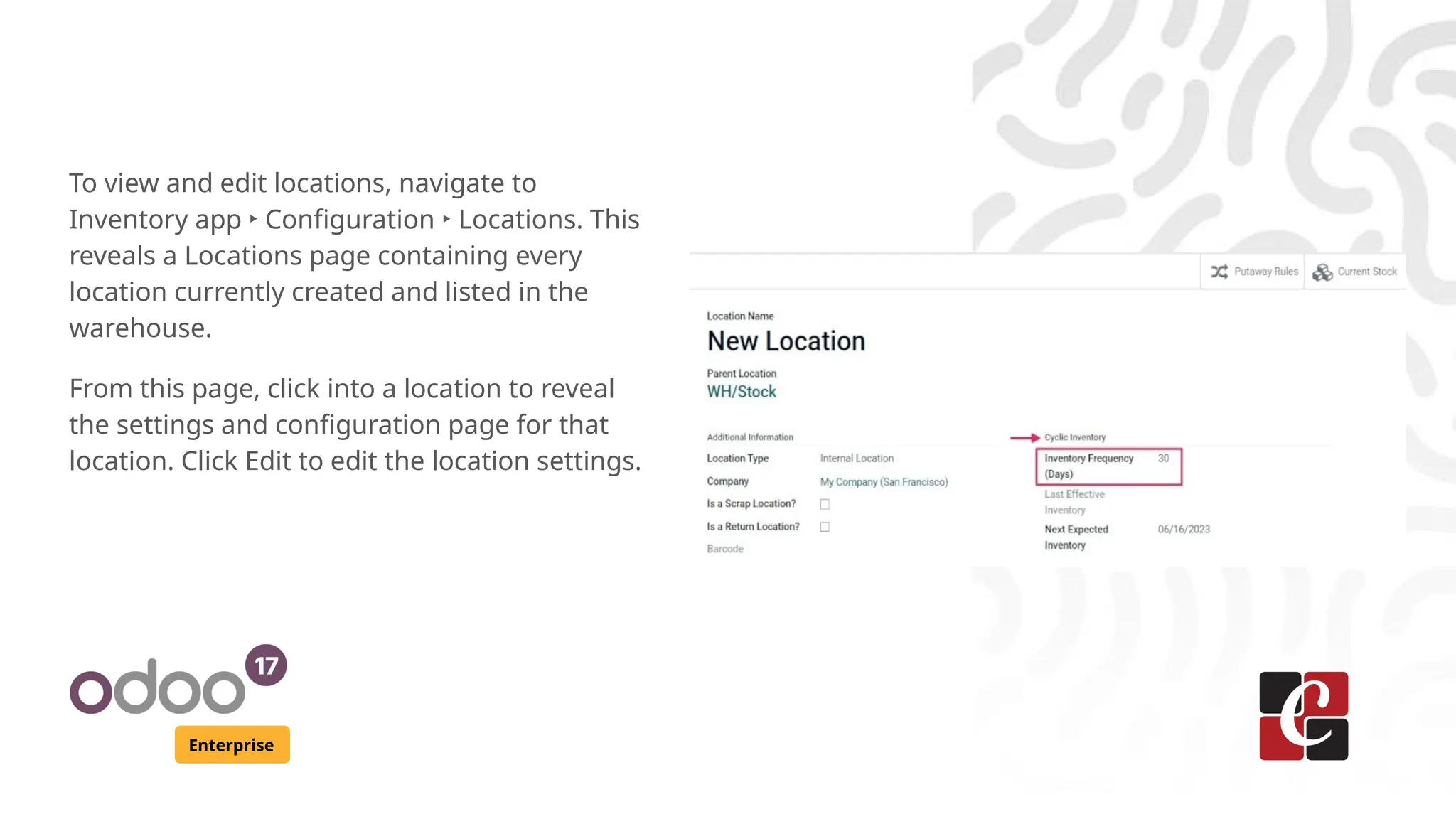 Inventory Adjustments & Cycle Counts in Odoo 17 | PPT