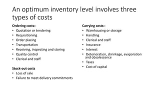 Inventory and EOQ.pptx | Logistics | Business