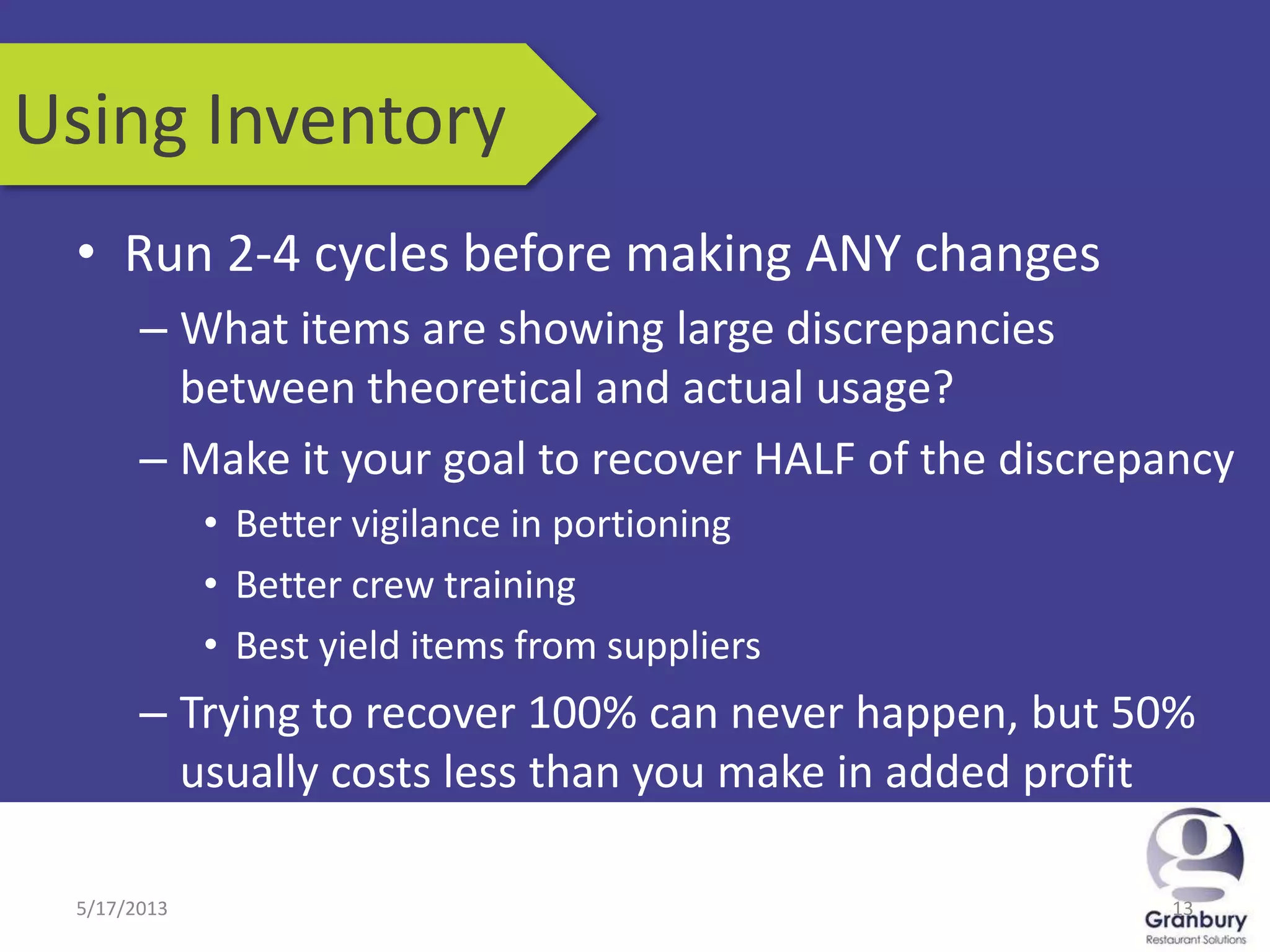 Inventory best practices | PPTX
