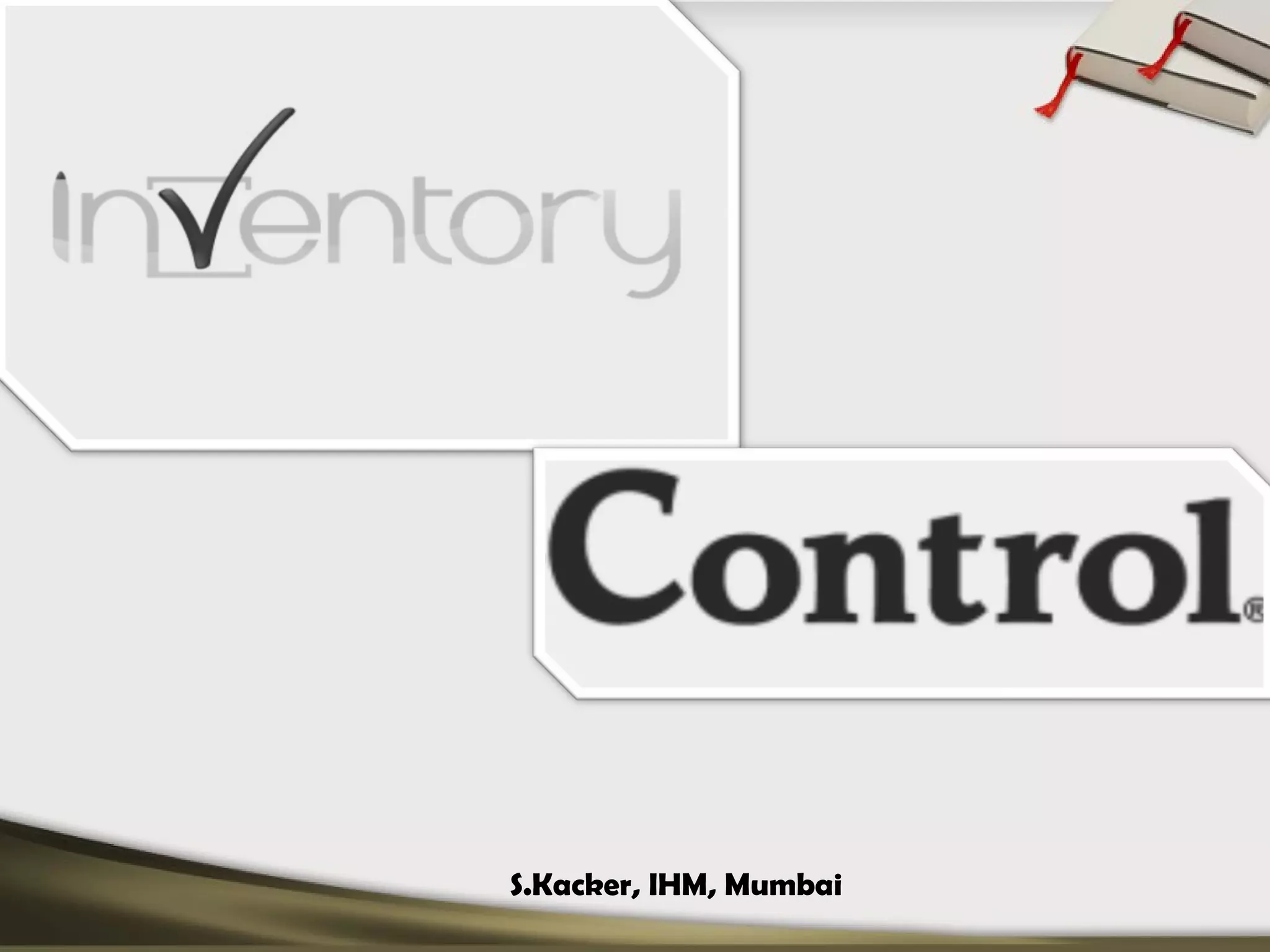 Inventory control | PPT