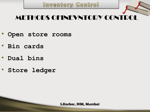Inventory control | PPT