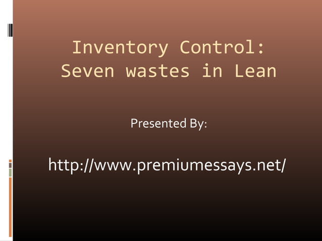 Inventory control | PPT